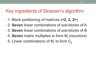 A framework for practical fast matrix multiplication | PPT | Free Download