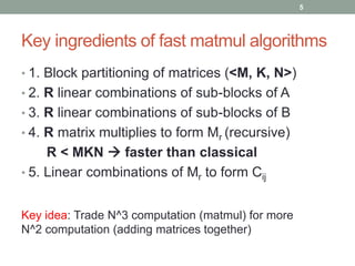 A framework for practical fast matrix multiplication | PPTX