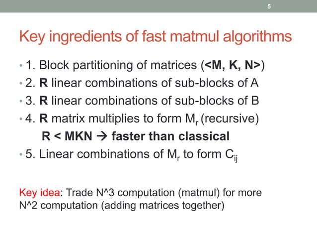 A framework for practical fast matrix multiplication | PPTX