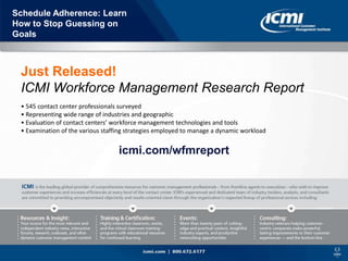 Icmi calculating schedule adherence | PPTX