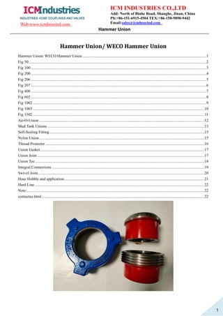 hammer union WECO Hammer union lug union with NBR seal | PDF