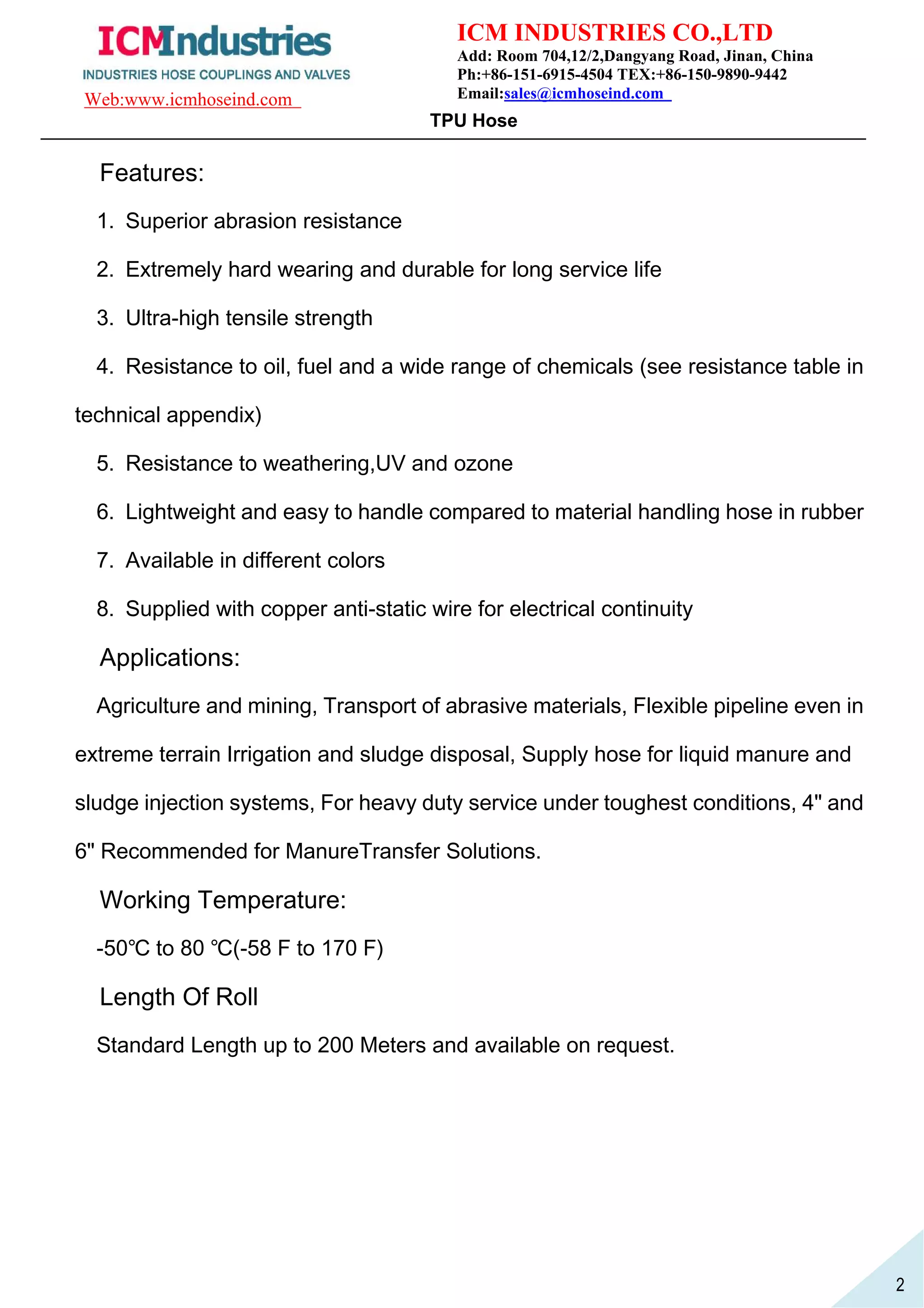 ICM Industries-TPU Hose information.pdf