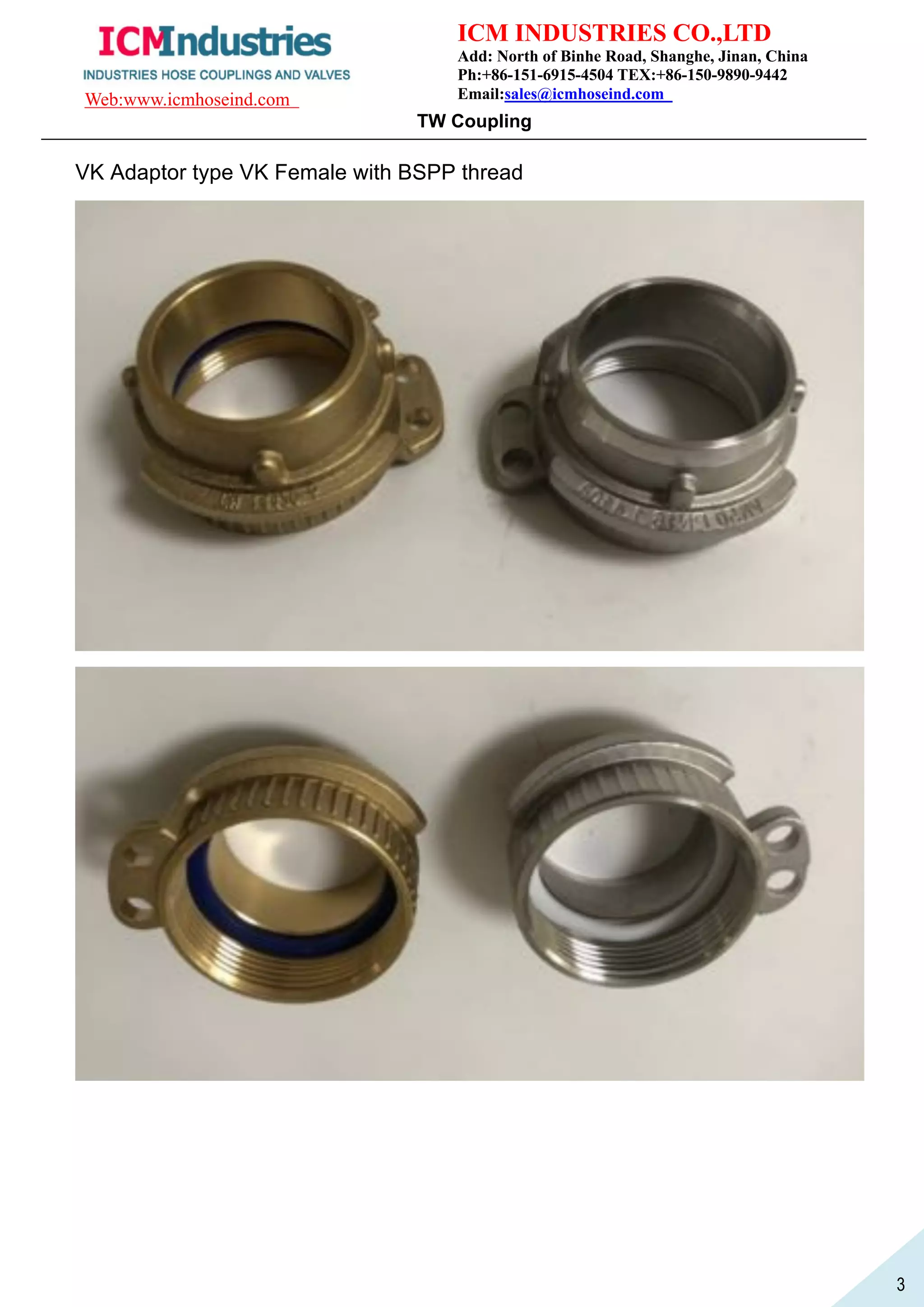 TW Coupling/Tank Wagon coupling/Tank Truck coupling/Euro Couplings | PDF