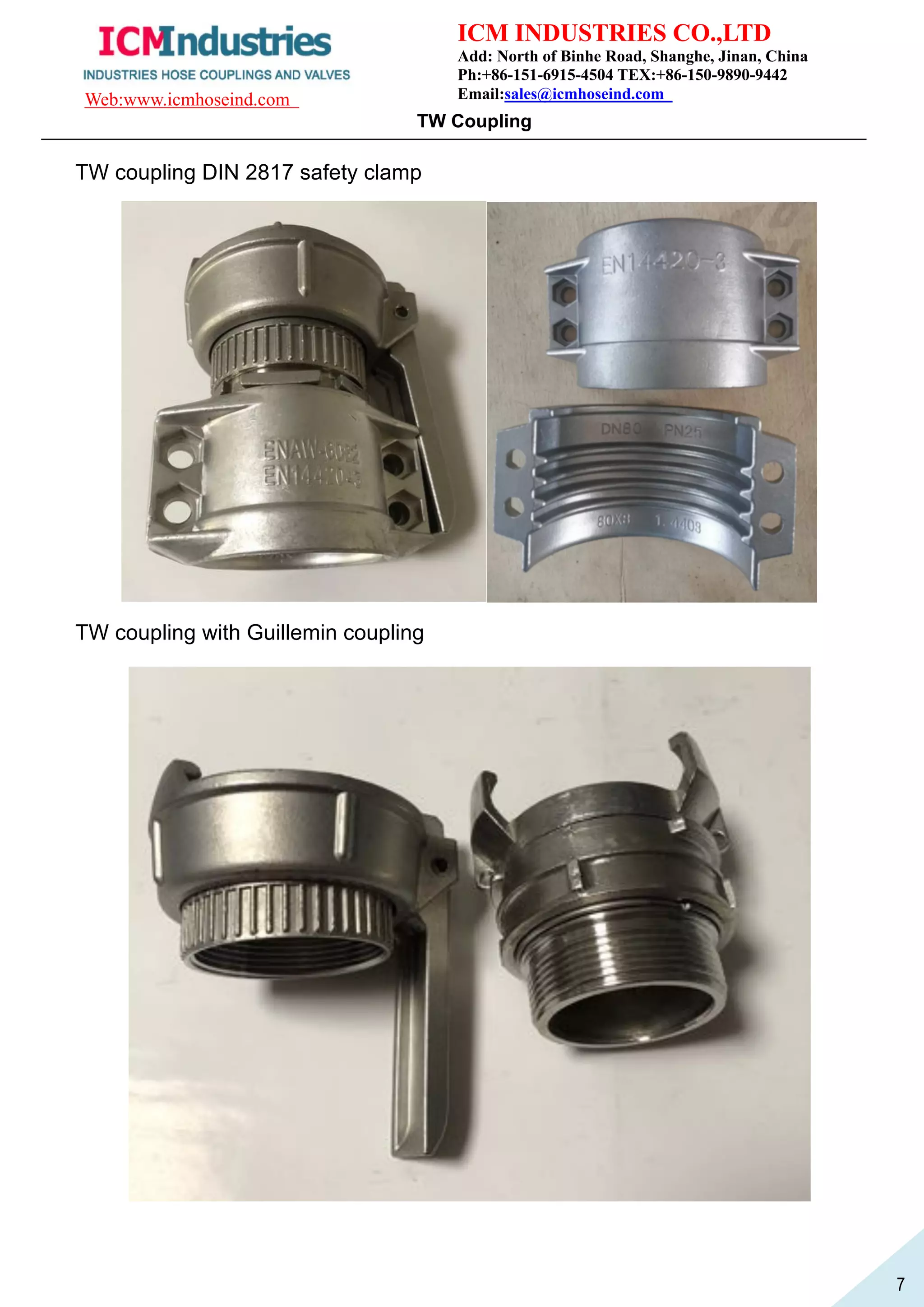 TW Coupling/Tank Wagon coupling/Tank Truck coupling/Euro Couplings | PDF