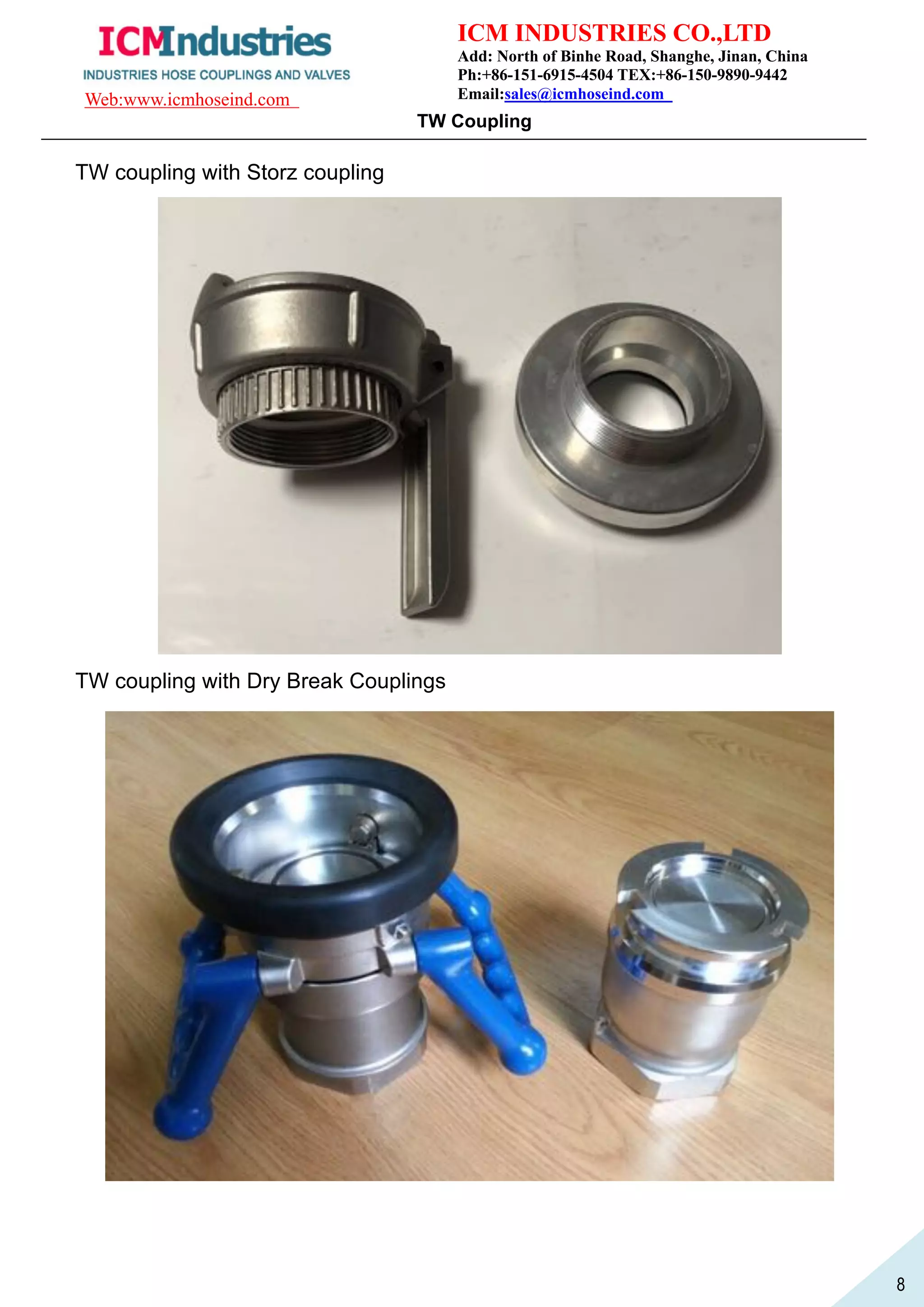 TW Coupling/Tank Wagon coupling/Tank Truck coupling/Euro Couplings | PDF