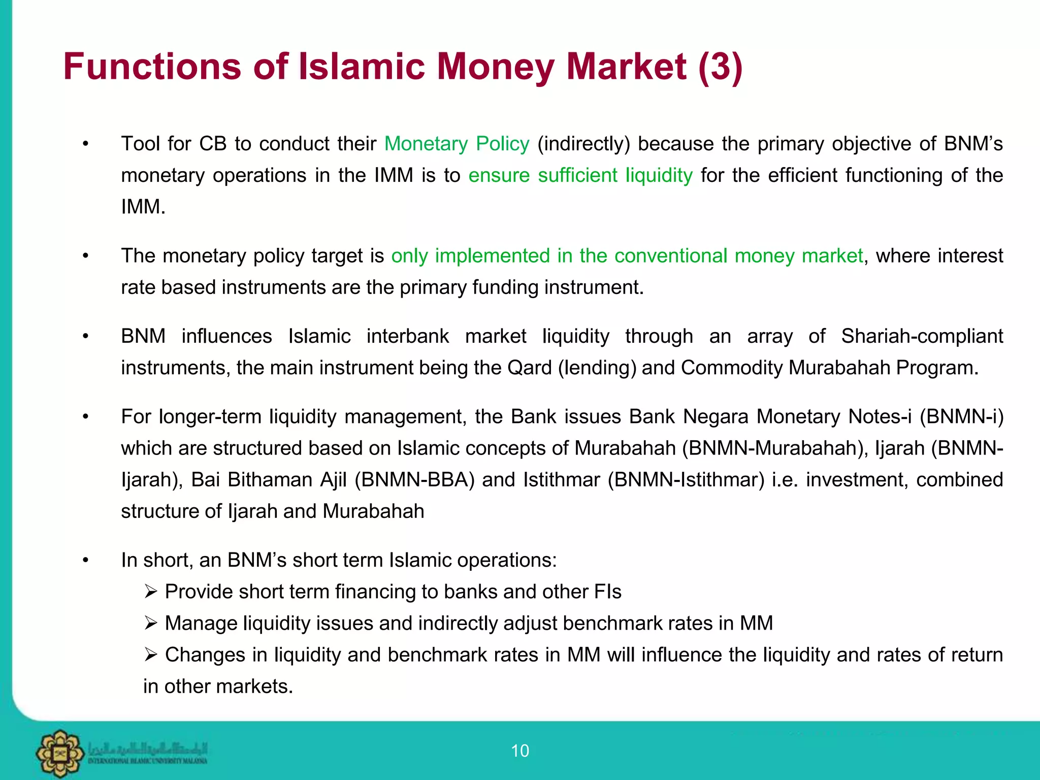 Islamic Money Market ppt | PPTX