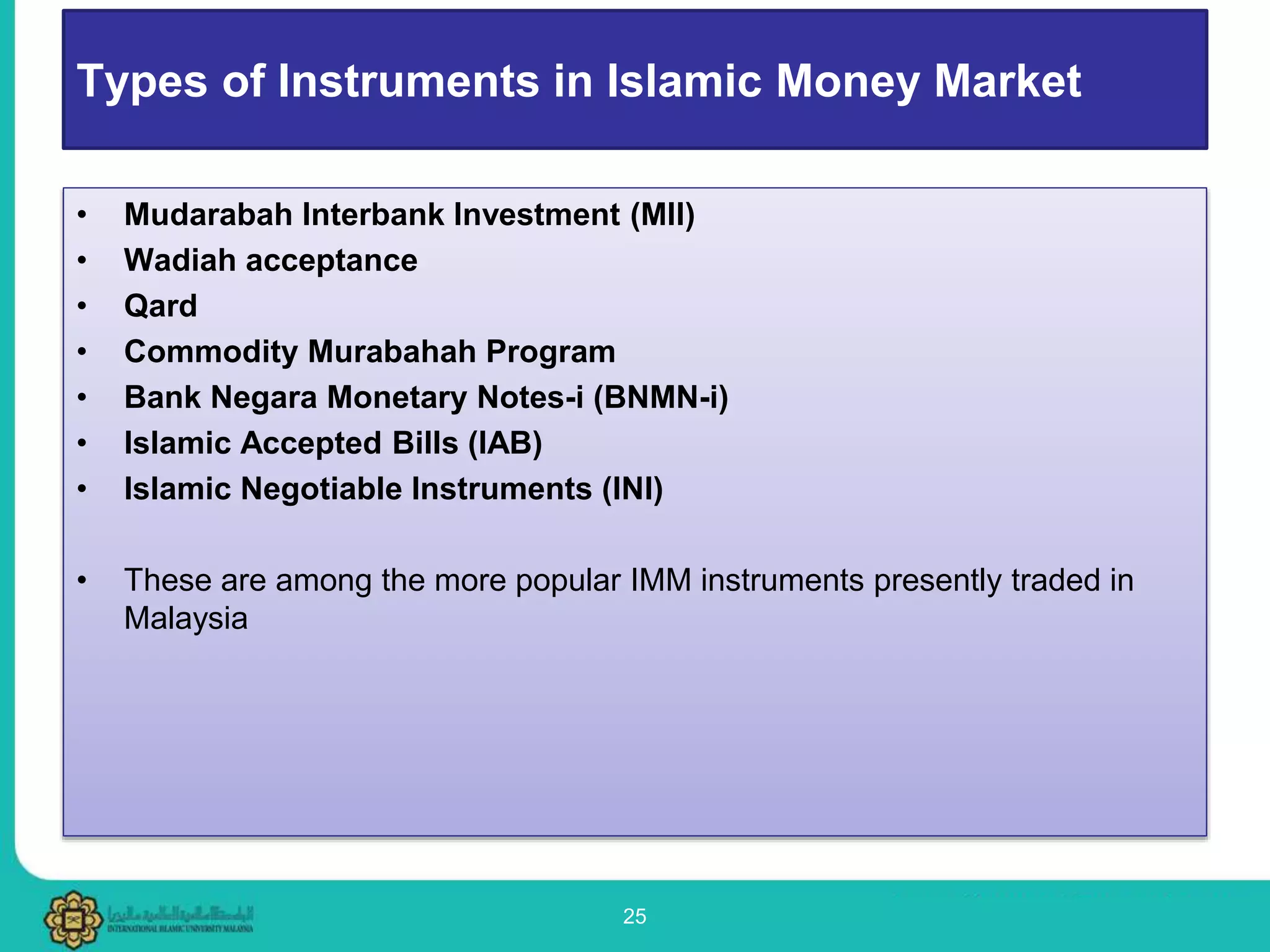 Islamic Money Market ppt | PPTX