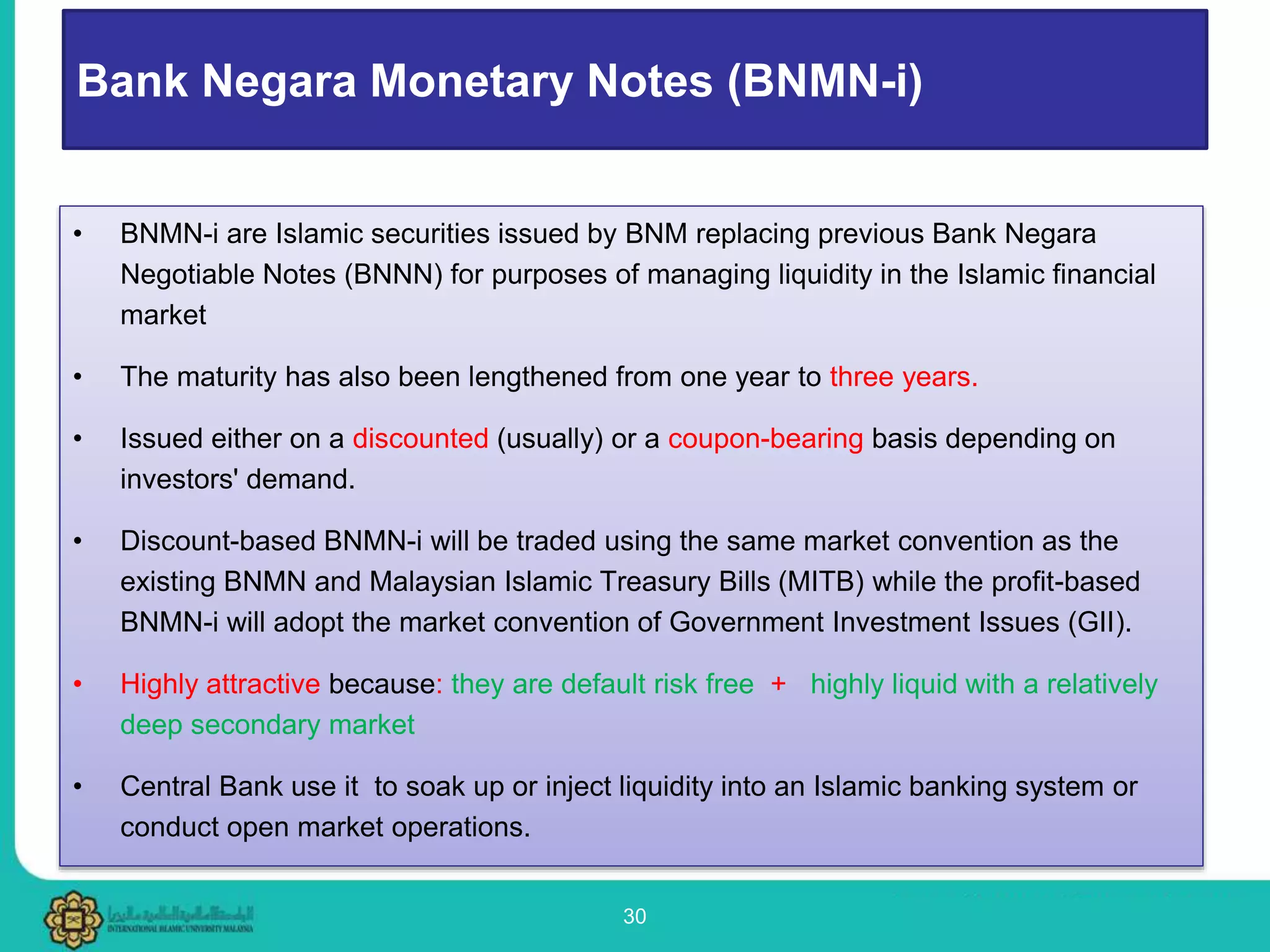 Islamic Money Market ppt | PPTX