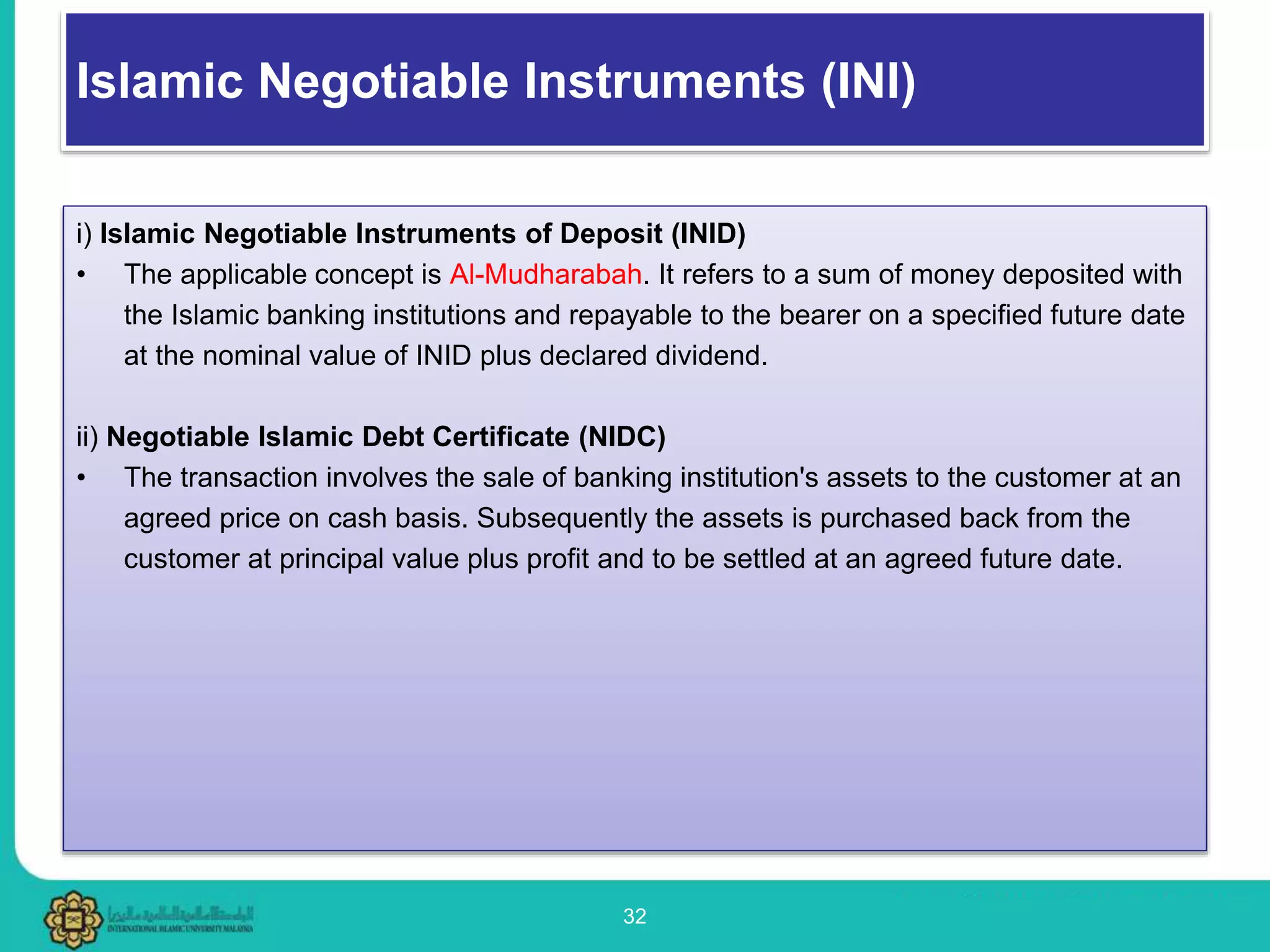 Islamic Money Market ppt | PPTX