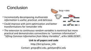 ICML 2016: The Information Sieve | PPT