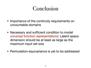 On the limitations of representing functions on sets | PDF