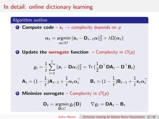 Dictionary Learning for Massive Matrix Factorization | PDF