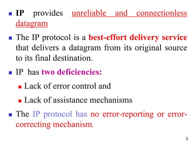 Icmp | PPT | Computer Networking | Computing