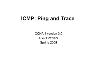 ICMP-ping-trace guide and understanding for network diagnostic | PPT