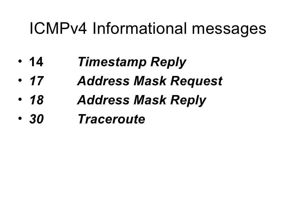 Icmp V4 And Icmp V6