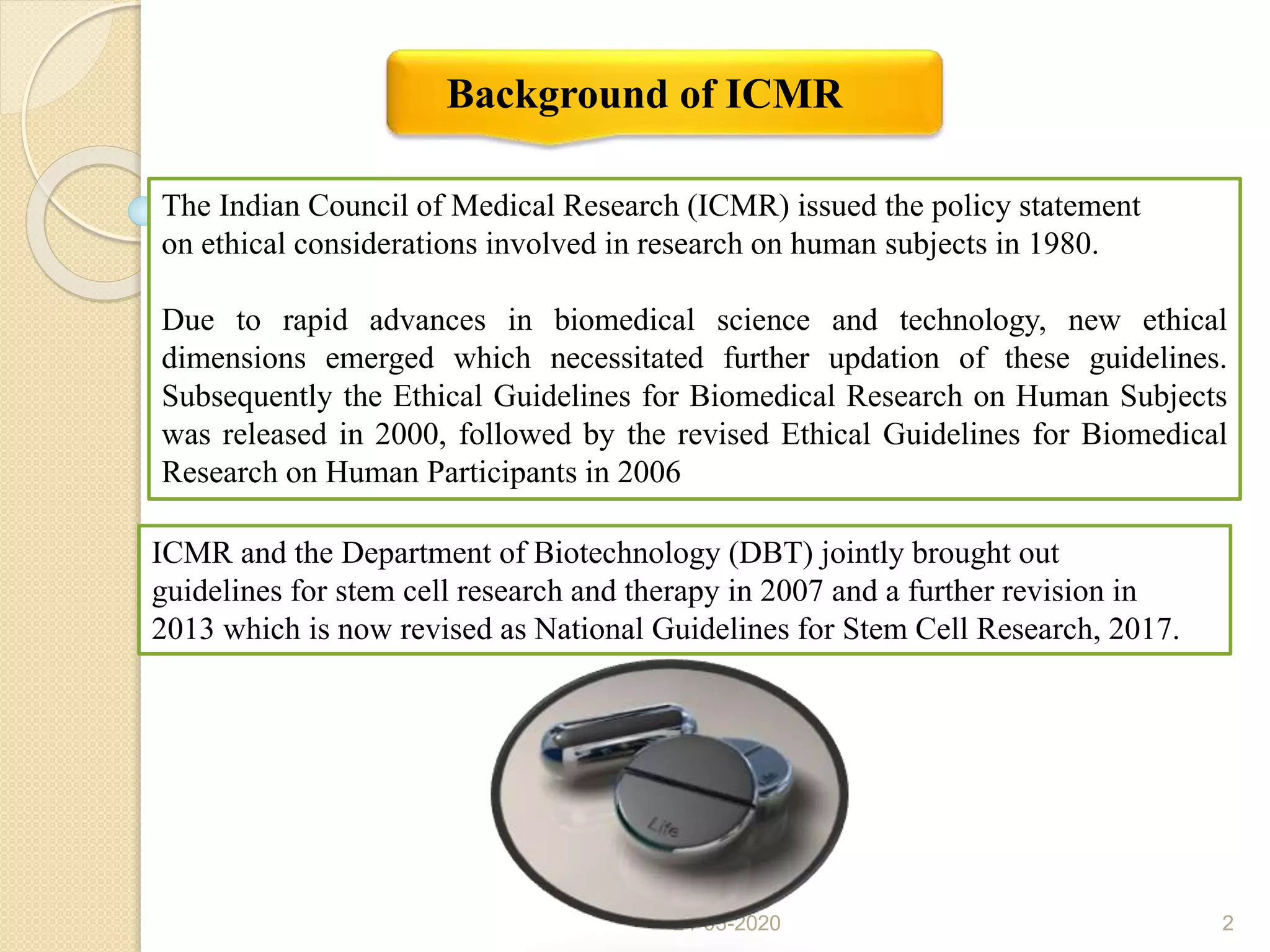 Indian Council of Medical Research (ICMR) | PPTX