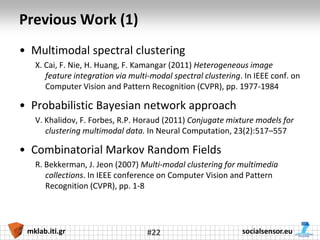 Social Event Detection using Multimodal Clustering and Integrating Supervisory Signals | PDF