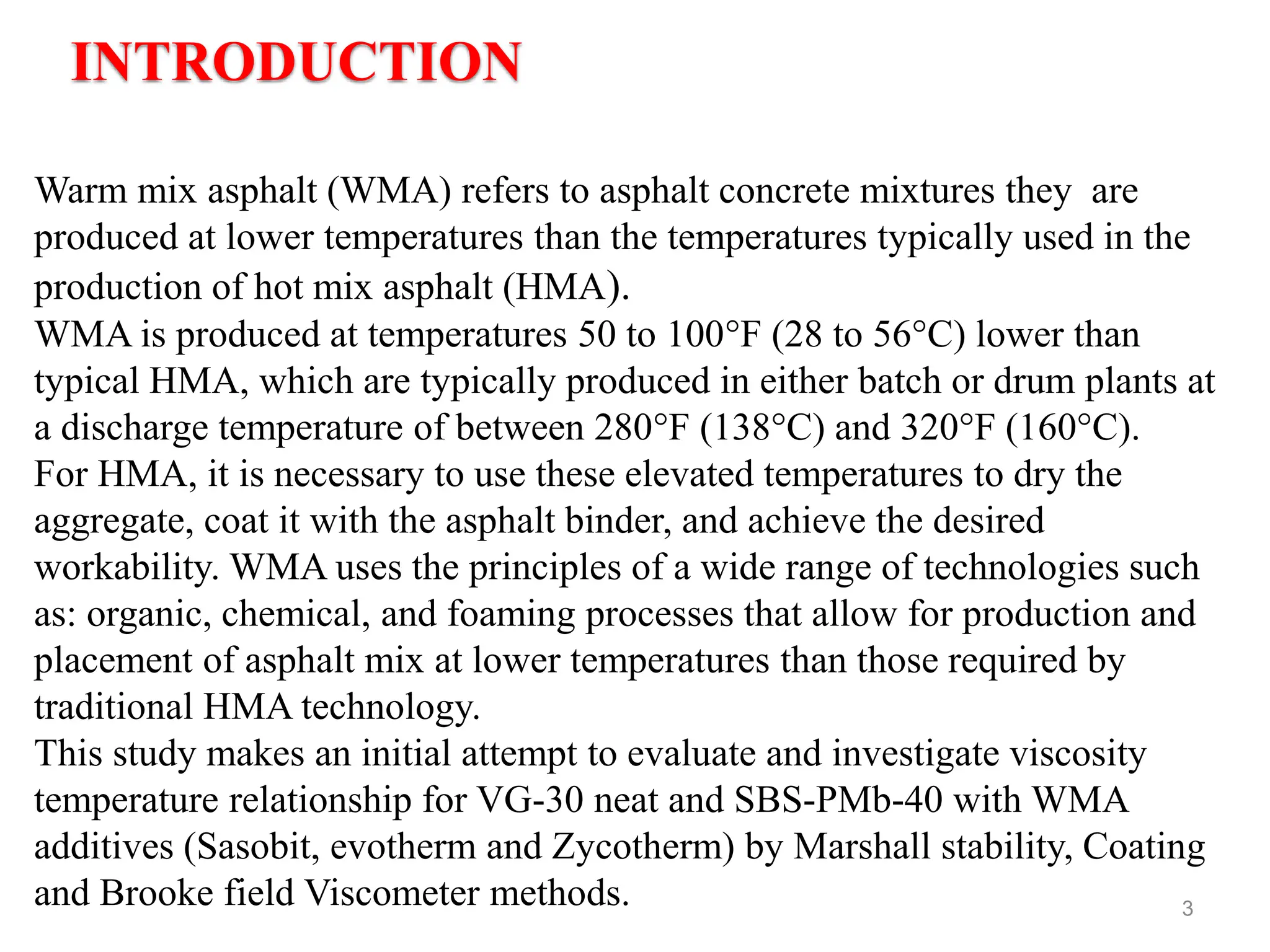 presentation on mixing and compaction temperatures | PPTX
