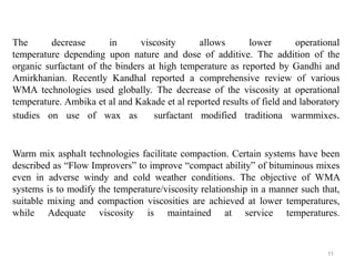 presentation on mixing and compaction temperatures | PPTX