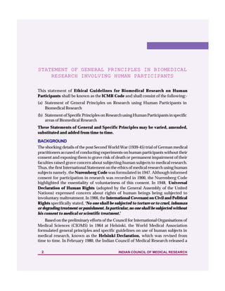 Icmr ethical guidelines | PDF