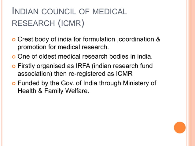 Icmr guideline | PPTX | Medical Tests | Medical Health