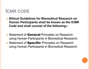 Icmr guideline | PPTX