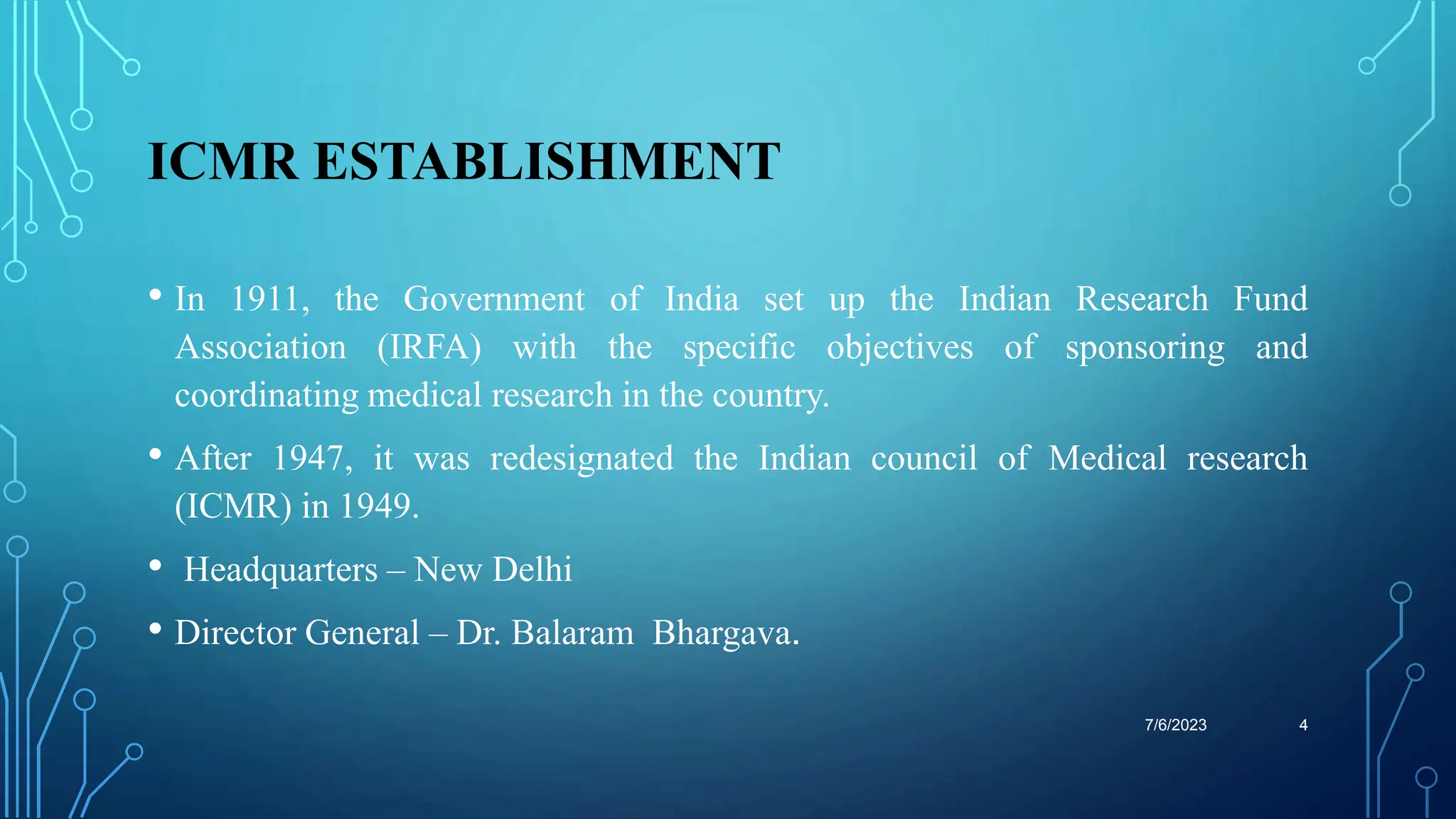 Indian council of medical research (ICMR) | PPTX