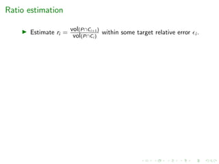 Practical Volume Estimation of Zonotopes by a new Annealing Schedule for Cooling Convex Bodies | PPT