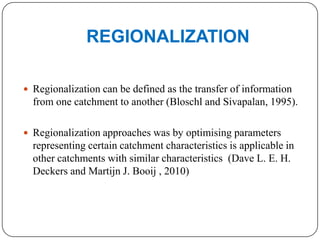 A Regionalized Spatial Temporal Model for Hourly Rainfall Process | PPTX