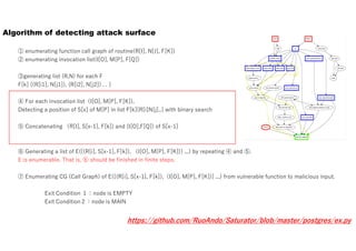 Automated reduction of attack surface using call graph enumeration | PPT