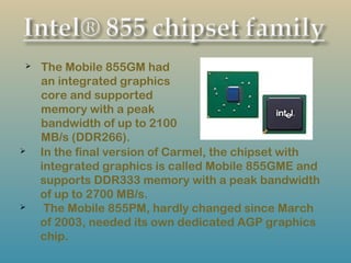 Intel Centrino Mobile Technology | PPS
