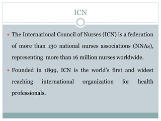 INTERNATIONAL COUNCIL OF NURSES | PPTX