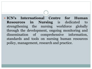 INTERNATIONAL COUNCIL OF NURSES | PPTX