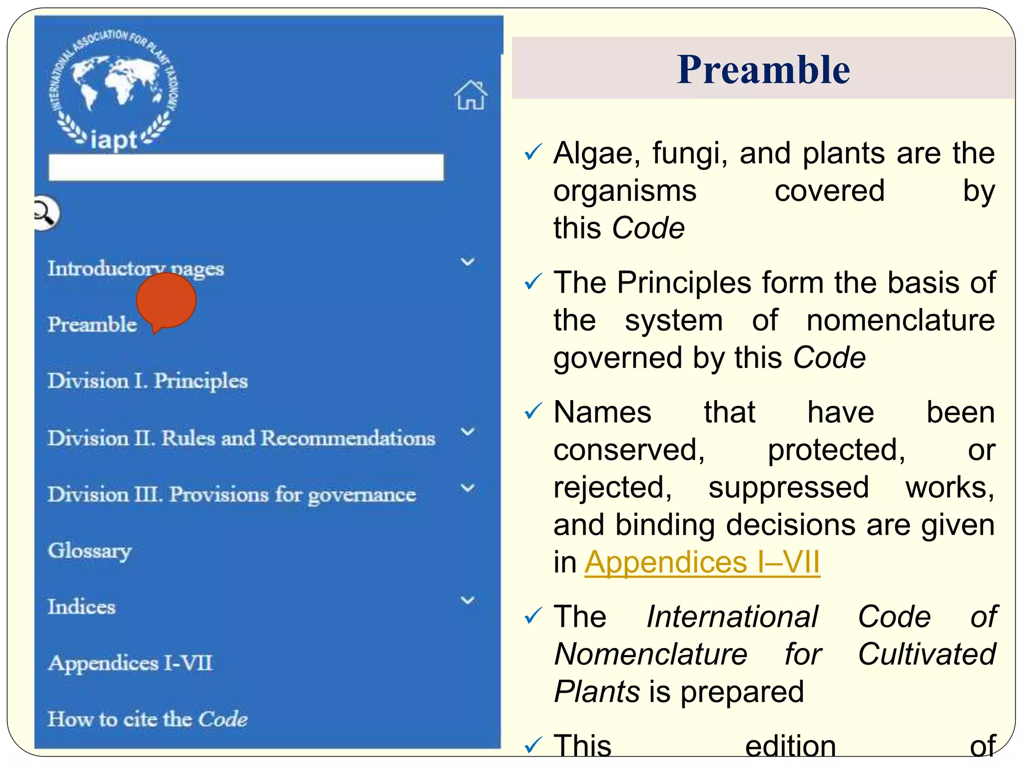 International Code of Nomenclature for algae, fungi, and plants (ICN ...