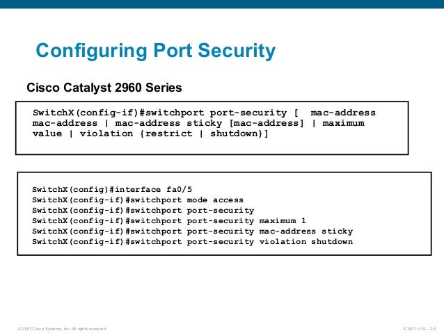 What is switchport port security mac address sticky - lasopavisual