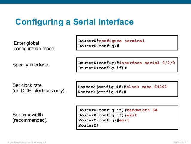 Cisco Serial Clock Rate Bandwidth Limit - contentnix