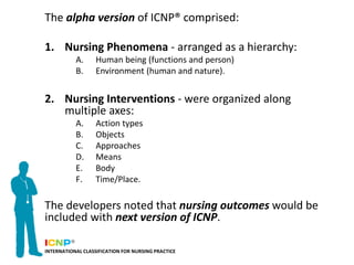 ICNP - International Classification for Nursing Practice | PDF