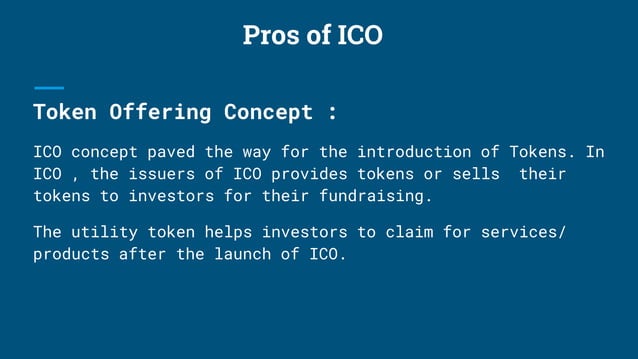 Ico pros and cons | PPT