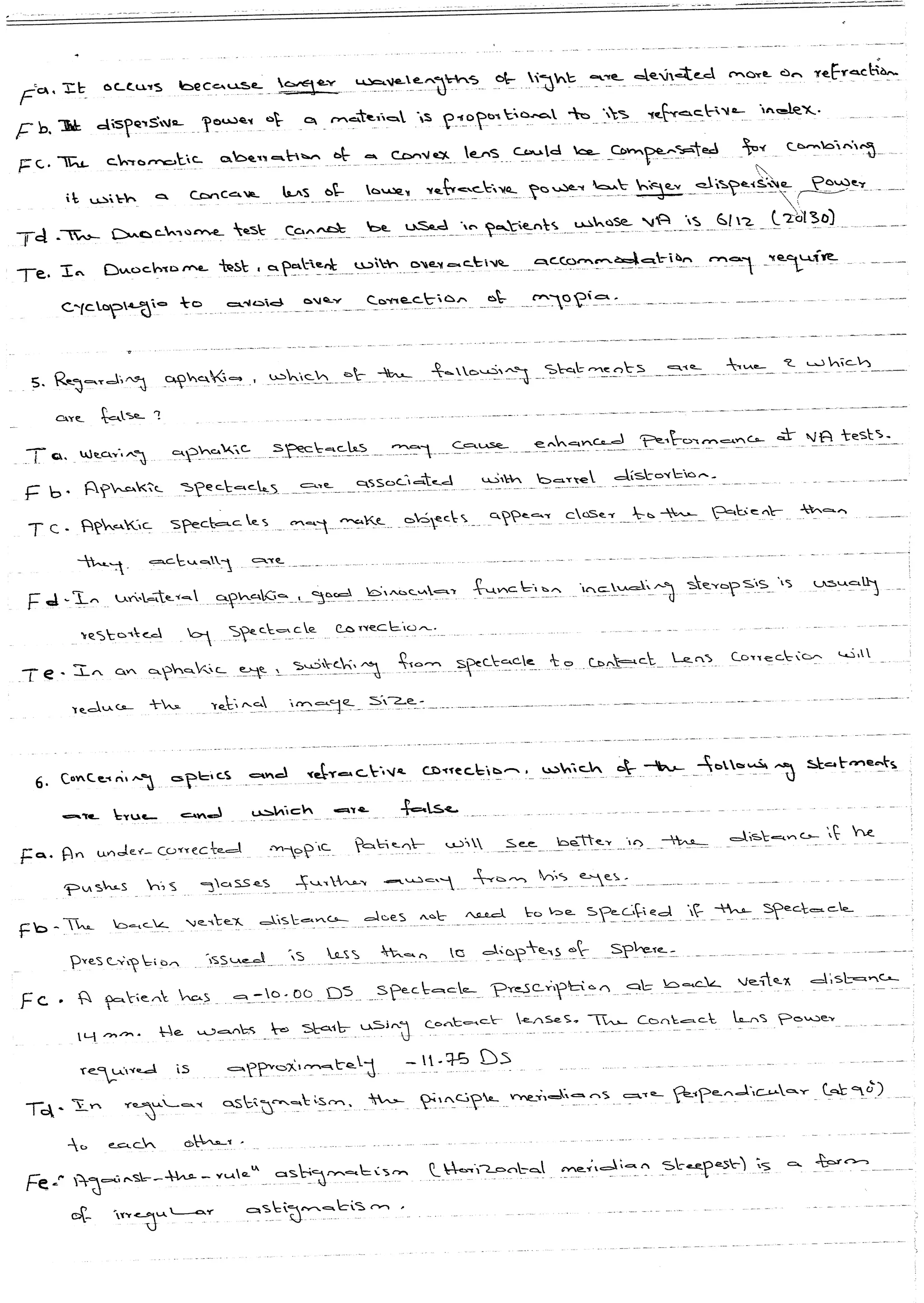 Examen ICO 2014 EN INGLÉS OFTALMOLOGIA CON RESPUESTAS | PDF