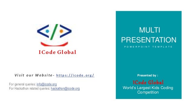 ICode Global- Worlds Largest Coding Competition for Children | PPTX