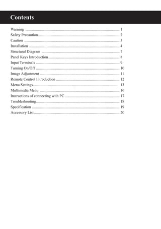 I codis t700 projector instruction manual | PDF