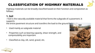 Introduction and Classification of highway materials.pptx