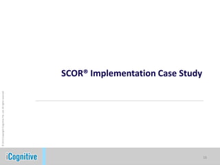 iCognitive SCOR Model & iCognitive Methodology | PDF