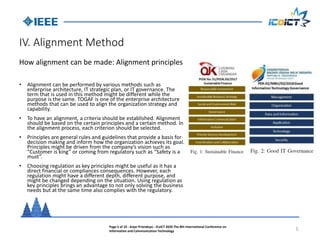 Sustainable Internet of Things: Alignment approach using enterprise ...