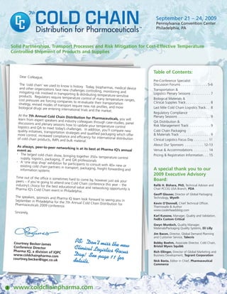 7th Cold Chain Distribution for Pharmaceuticals | PDF