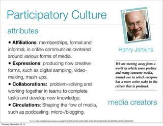 OEB12: Enhancing Participatory Culture | PPT