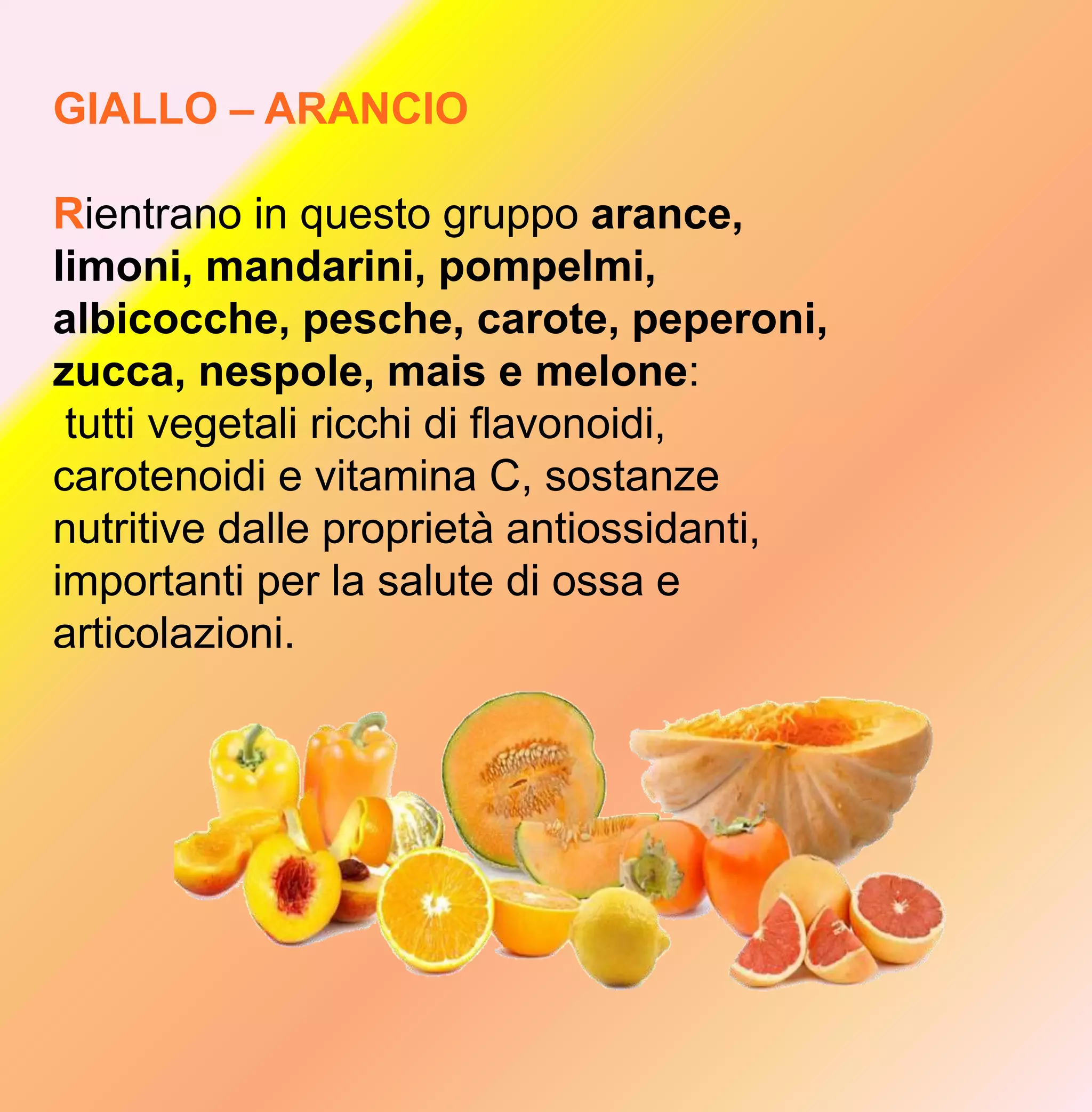 I colori della frutta e verdura | PPTX