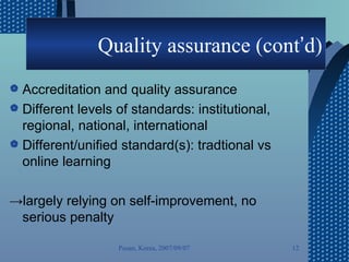 Quality in Distance Education | PPT