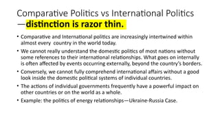 INTRODUCTION TO COMPARATIVE GOVERNMENT POLITICS | PPTX