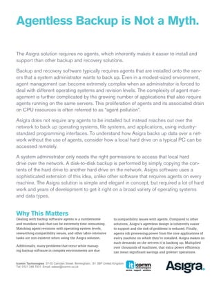 Icomm agentless-architecture | PDF